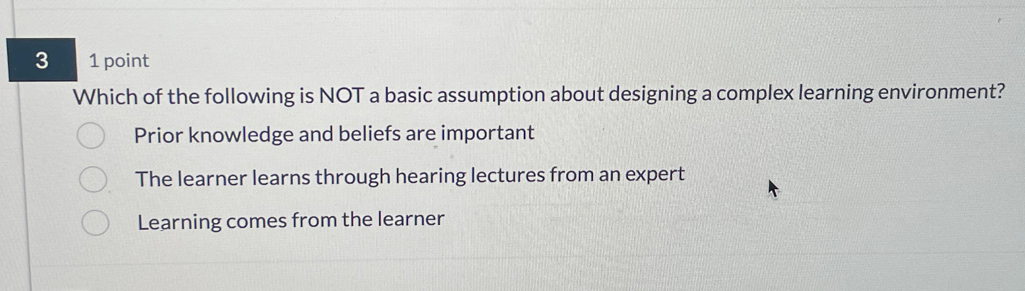 Solved 31 ﻿pointWhich of the following is NOT a basic | Chegg.com