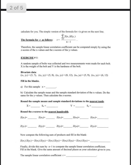 Solved 1 of 5 STAT 10 Calculator Assignment #4 Name: Chaffey | Chegg.com