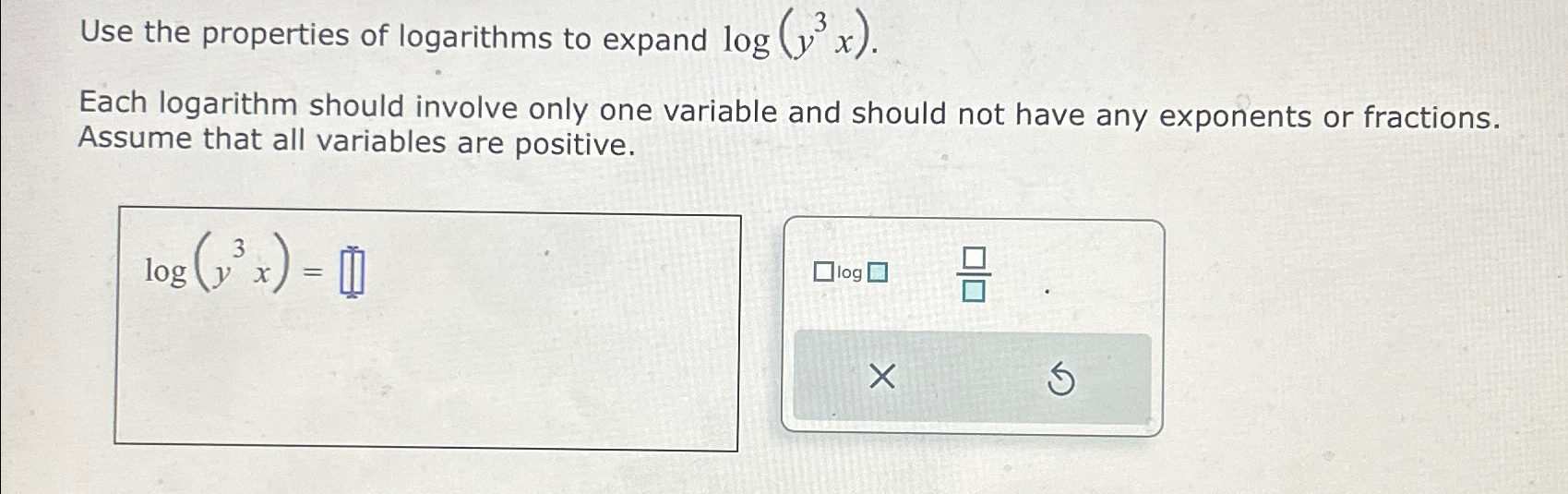 Solved Use the properties of logarithms to expand | Chegg.com