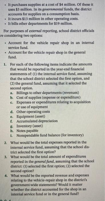 Solved problem lists 4 transactions the vehicle repair shop | Chegg.com