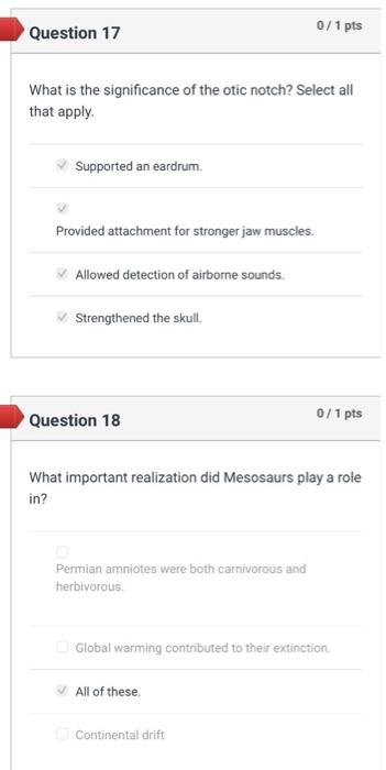 Solved What is the significance of the otic notch? Select | Chegg.com