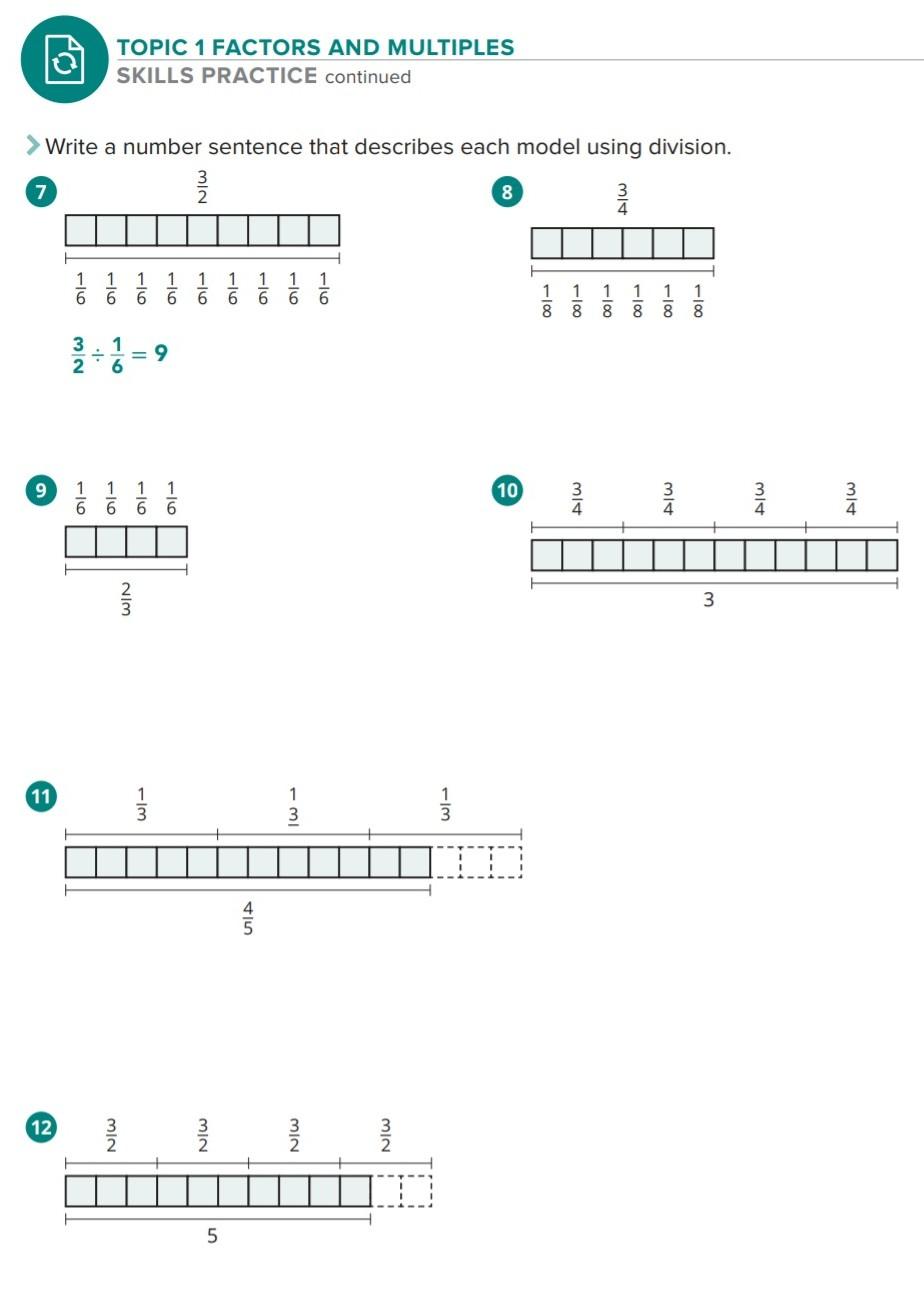 Solved TOPIC 1 FACTORS AND MULTIPLES SKILLS PRACTICE | Chegg.com