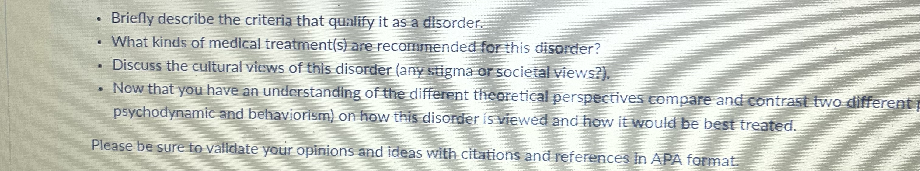 Solved Briefly describe the criteria that qualify Obsessive | Chegg.com
