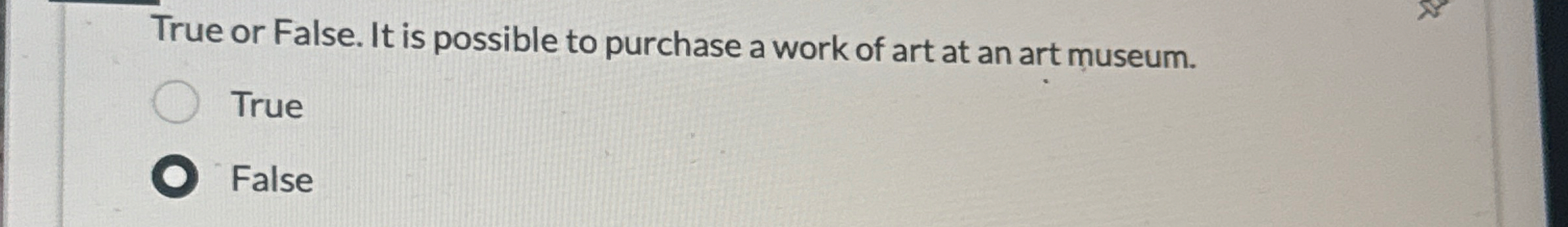 Solved True or False. It is possible to purchase a work of | Chegg.com
