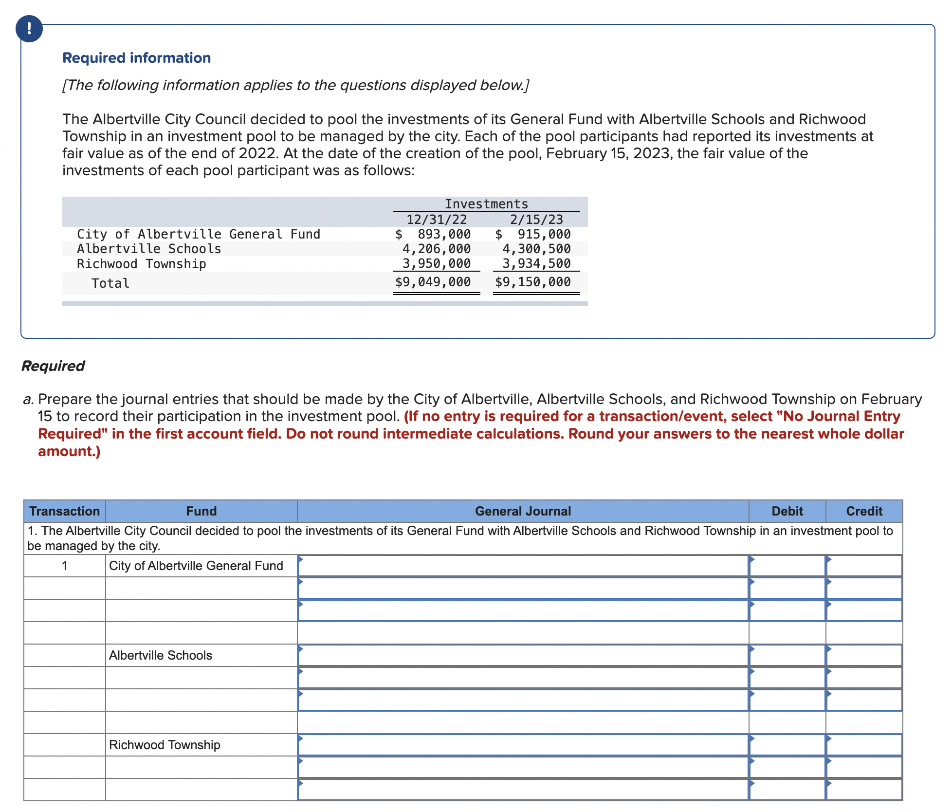 Solved \( ! \) ﻿Required information [The following | Chegg.com
