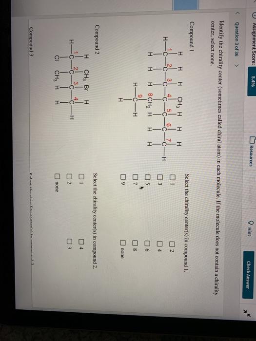 Solved Assignment Score: 5.4% Resources Hint Check Answer