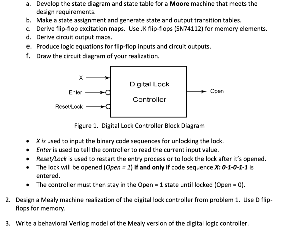 a. ﻿Develop the state diagram and state table for a | Chegg.com