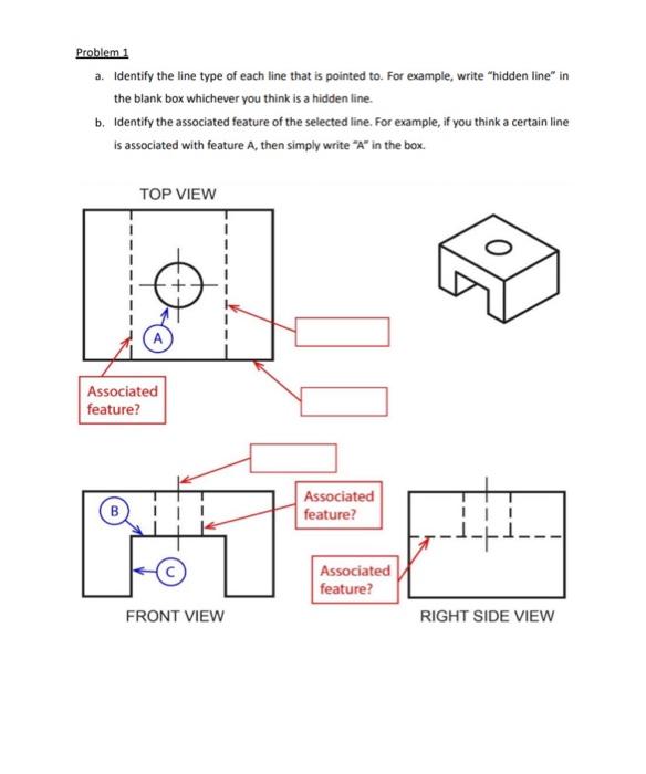 Solved Problem 1 a. Identify the line type of each line that | Chegg.com