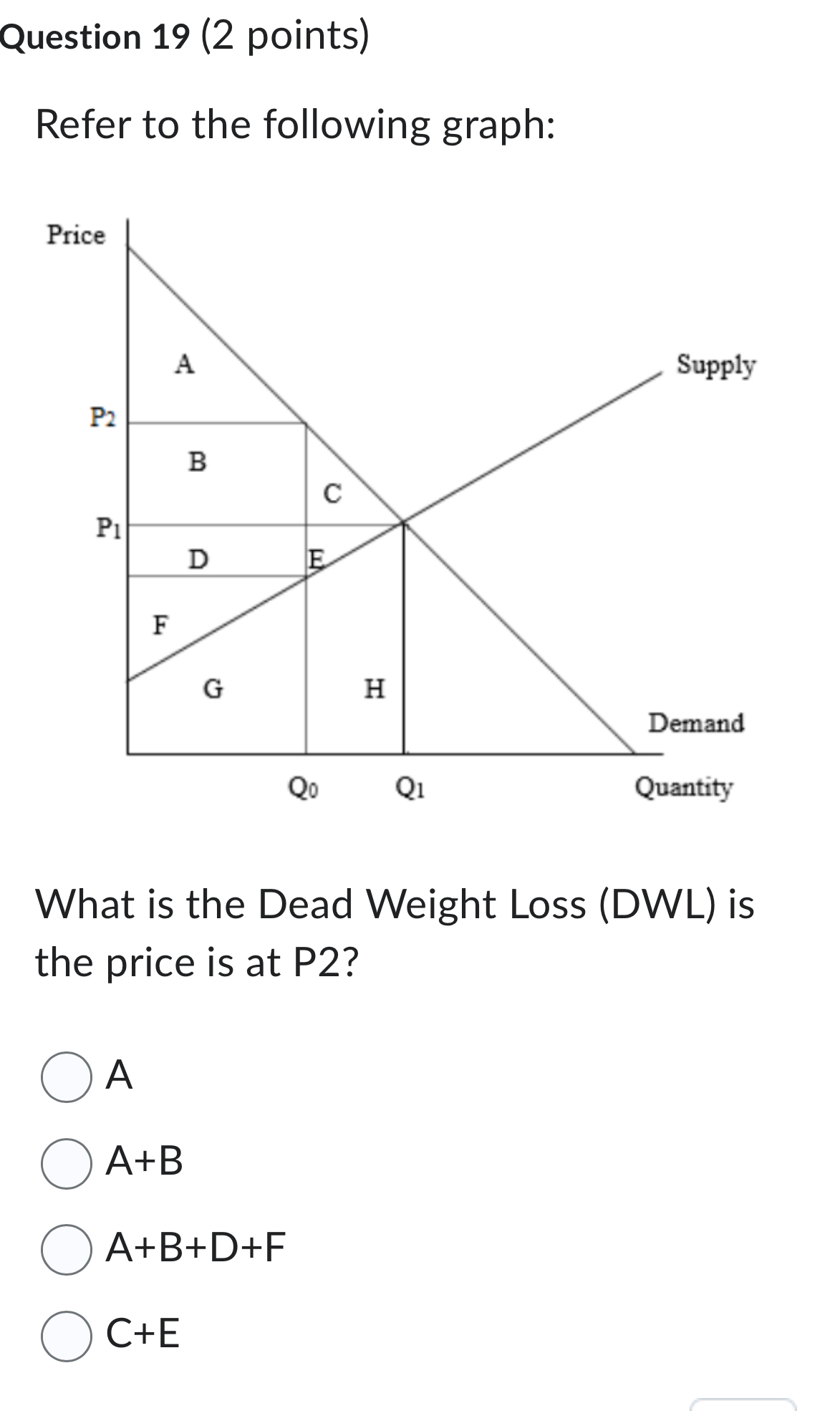 Solved Question 19 (2 ﻿points)Refer to the following | Chegg.com