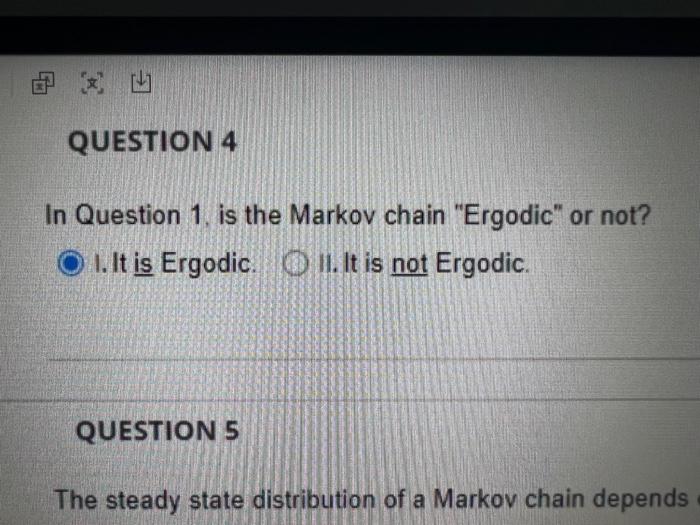 Solved Consider a discrete-time Markov chain with the | Chegg.com
