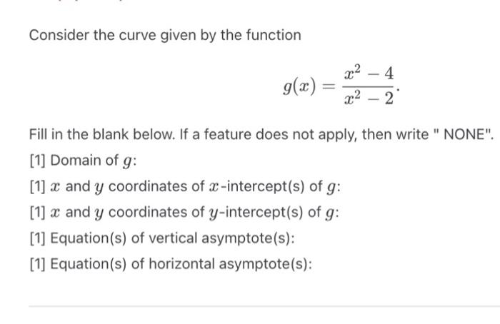 Solved Consider the curve given by the function | Chegg.com