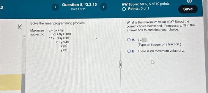 Solved Solve the linear programming problem. Maximize | Chegg.com