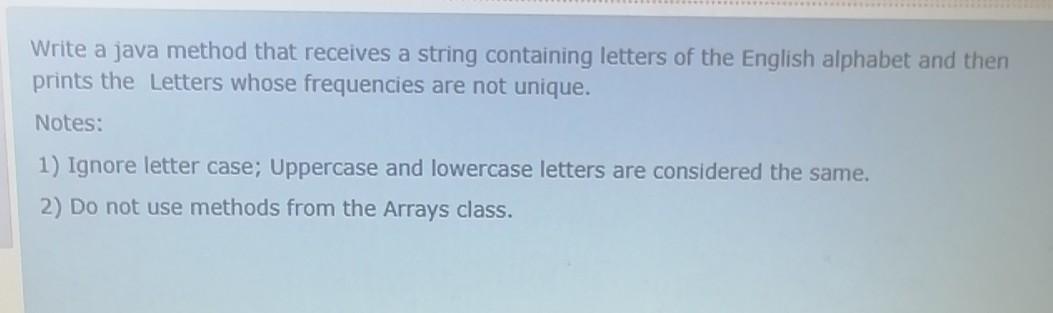Solved Write a java method that receives a string containing | Chegg.com