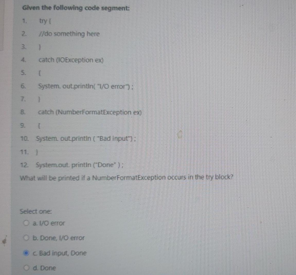 Solved The following code will produce a compilation | Chegg.com