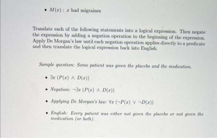 Solved In the following question, the domain of discourse is | Chegg.com