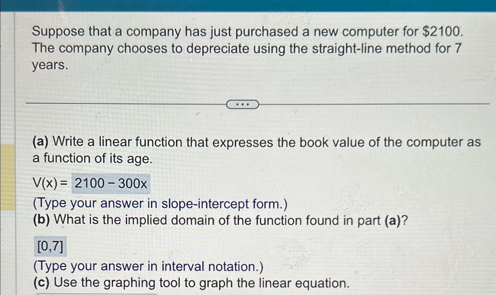 Solved Suppose that a company has just purchased a new | Chegg.com