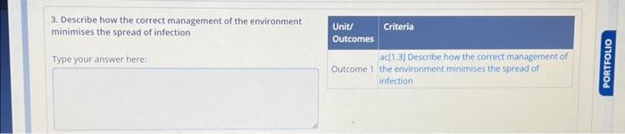 Solved 3. Describe how the correct management of the | Chegg.com