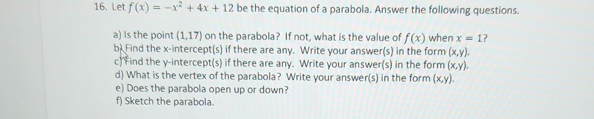 Solved I have all the answers except for letter A. that is | Chegg.com