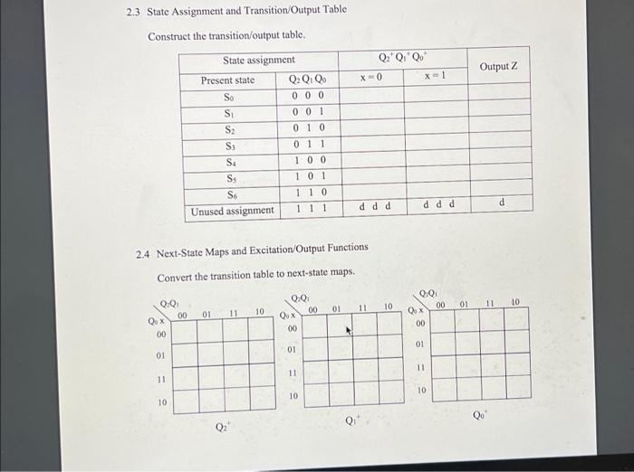 Assignment 3 Design of a Bit Sequence Detector 1 | Chegg.com