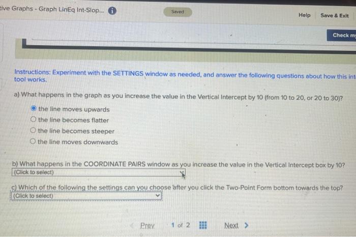 Solved 1.3 Interactive Graphs - Grapht Linfq int-5lop.- i | Chegg.com