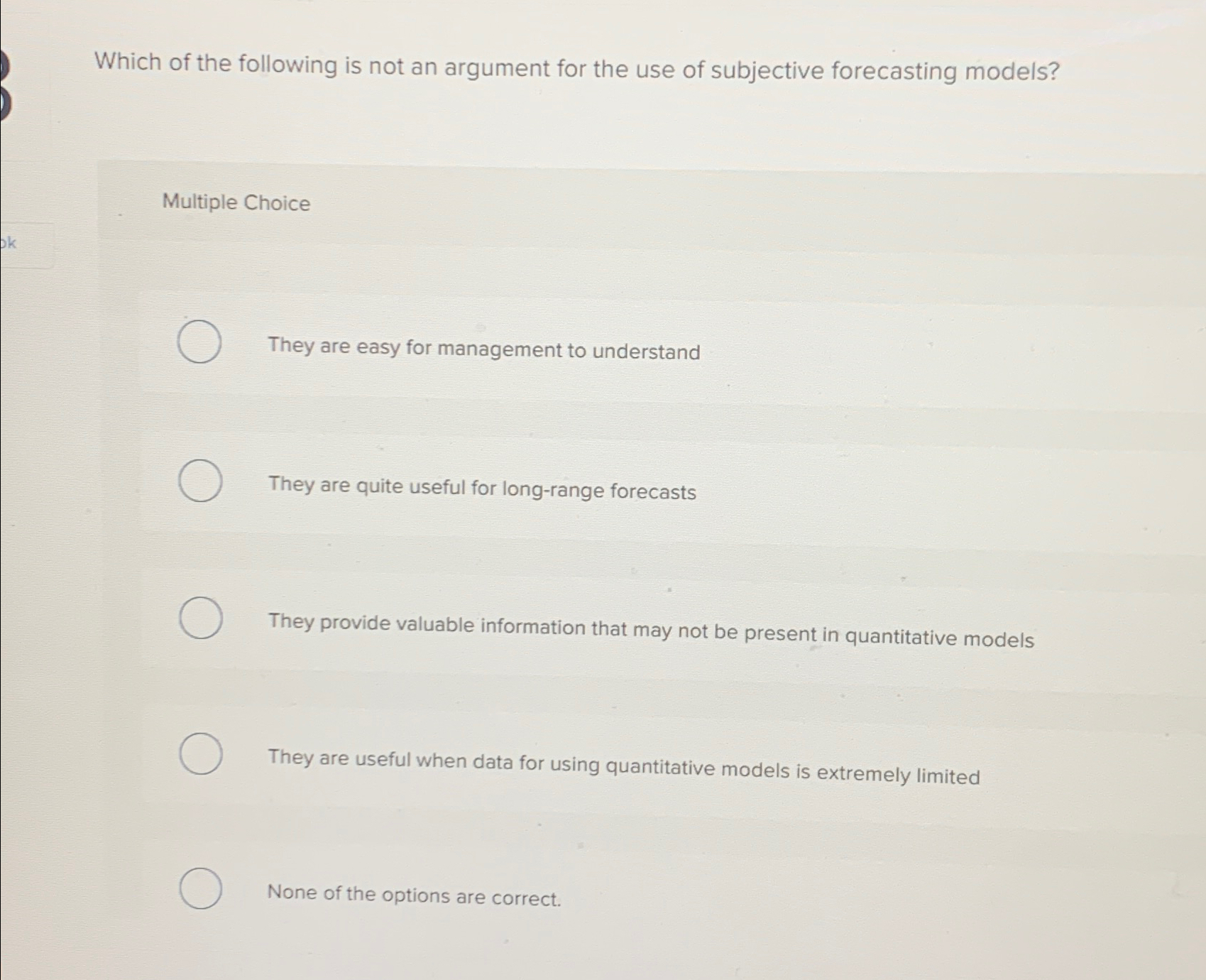 Solved Which of the following is not an argument for the use | Chegg.com