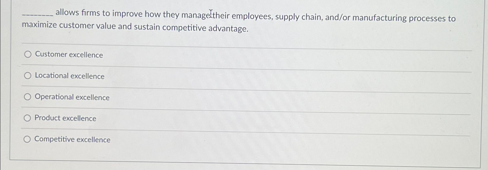 Solved allows firms to improve how they managetheir | Chegg.com