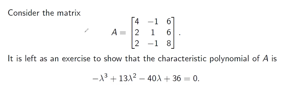Solved Consider the matrixA=[4-162162-18].It is left as an | Chegg.com