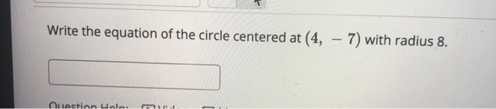Solved Write the equation of the circle centered at ( - 2, | Chegg.com