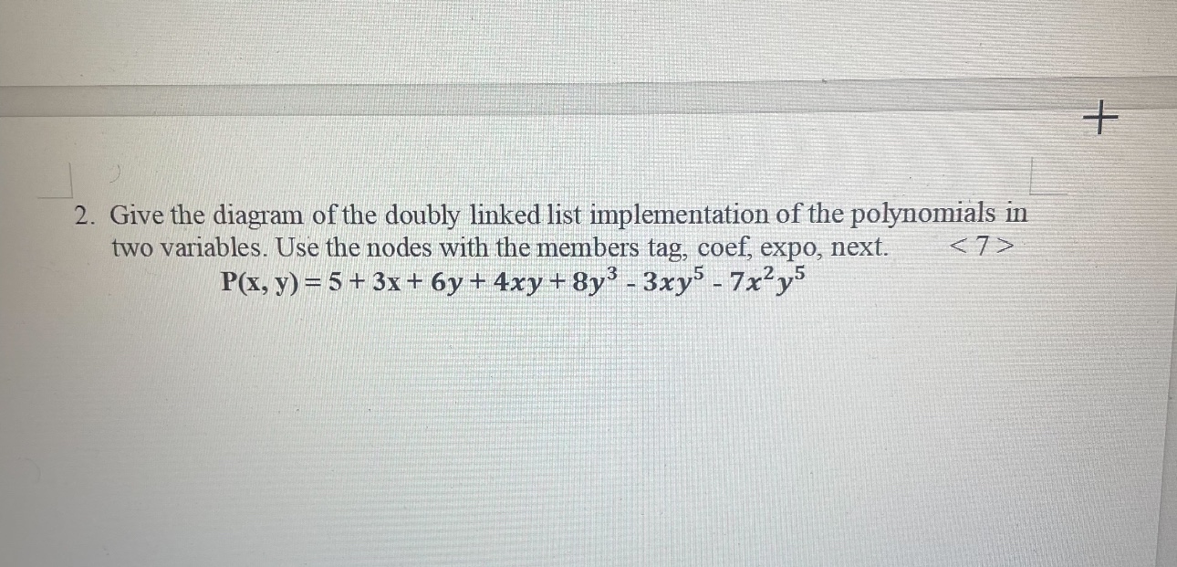 Solved Give the diagram of the doubly linked list | Chegg.com