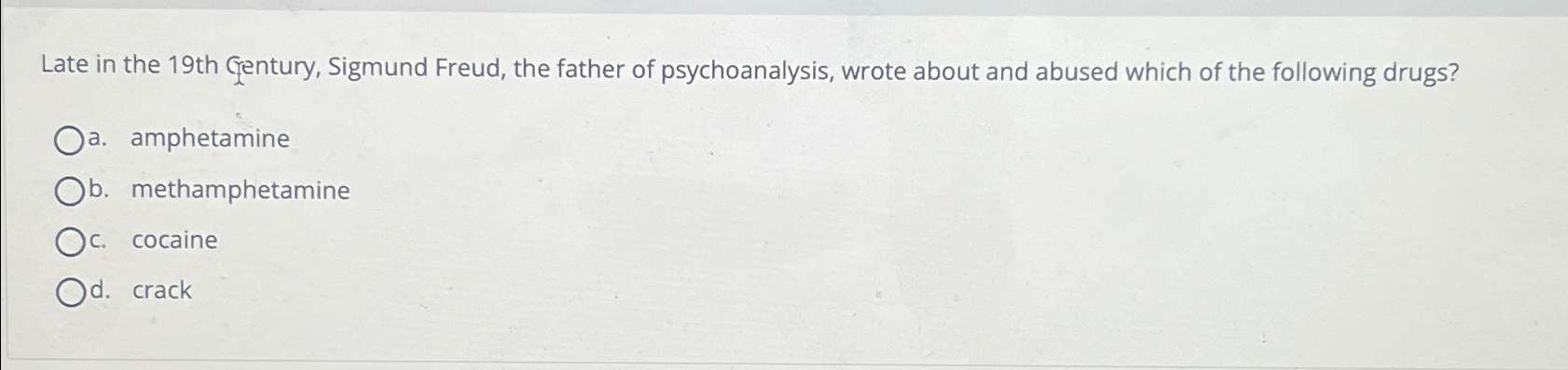 Solved Late in the 19th Gentury, Sigmund Freud, the father | Chegg.com