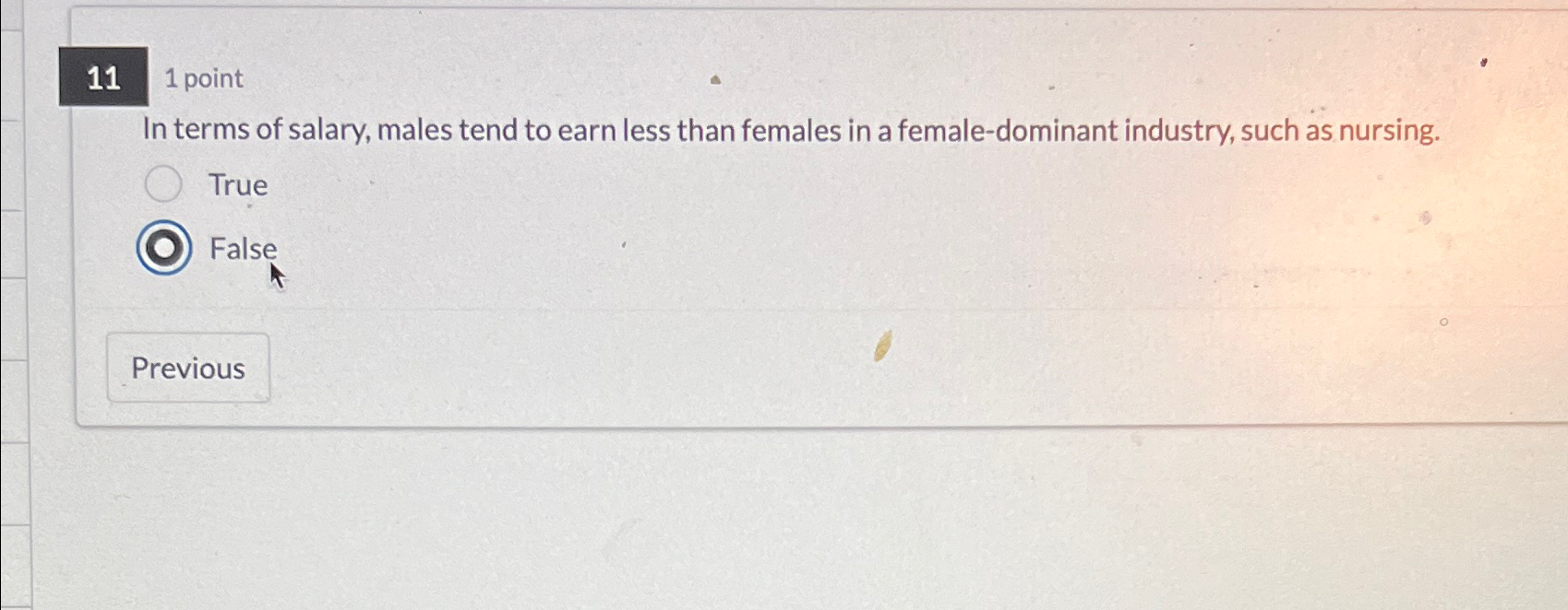Solved 111 ﻿pointIn terms of salary, males tend to earn less | Chegg.com
