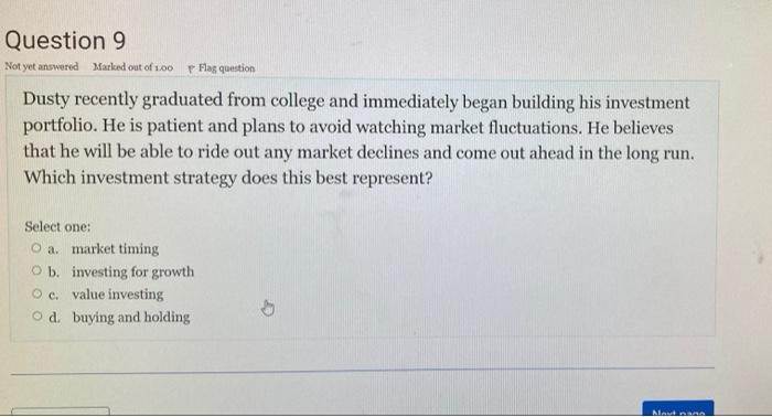 Solved Question 7 Not yet answered Marked out of 100 Flag | Chegg.com