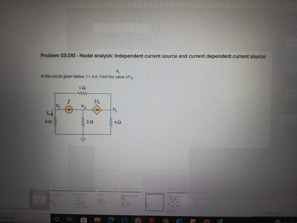 Solved Problem 03.010 - Nodal analysis: Independent current | Chegg.com