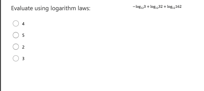 Solved Evaluate using logarithm | Chegg.com