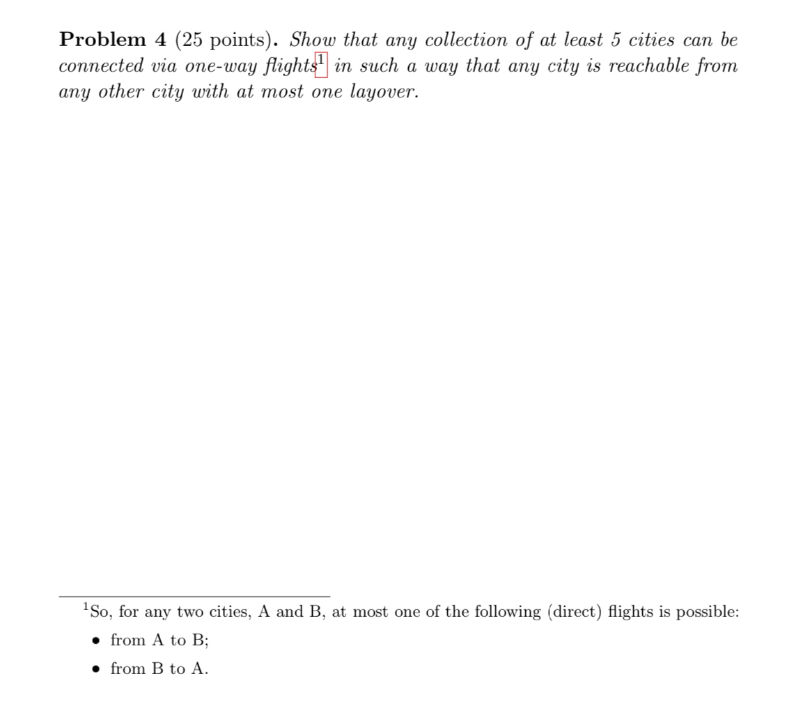 Solved Problem 4 (25 ﻿points). ﻿Show that any collection of | Chegg.com