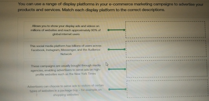 Solved You can use a range of display platforms in your | Chegg.com