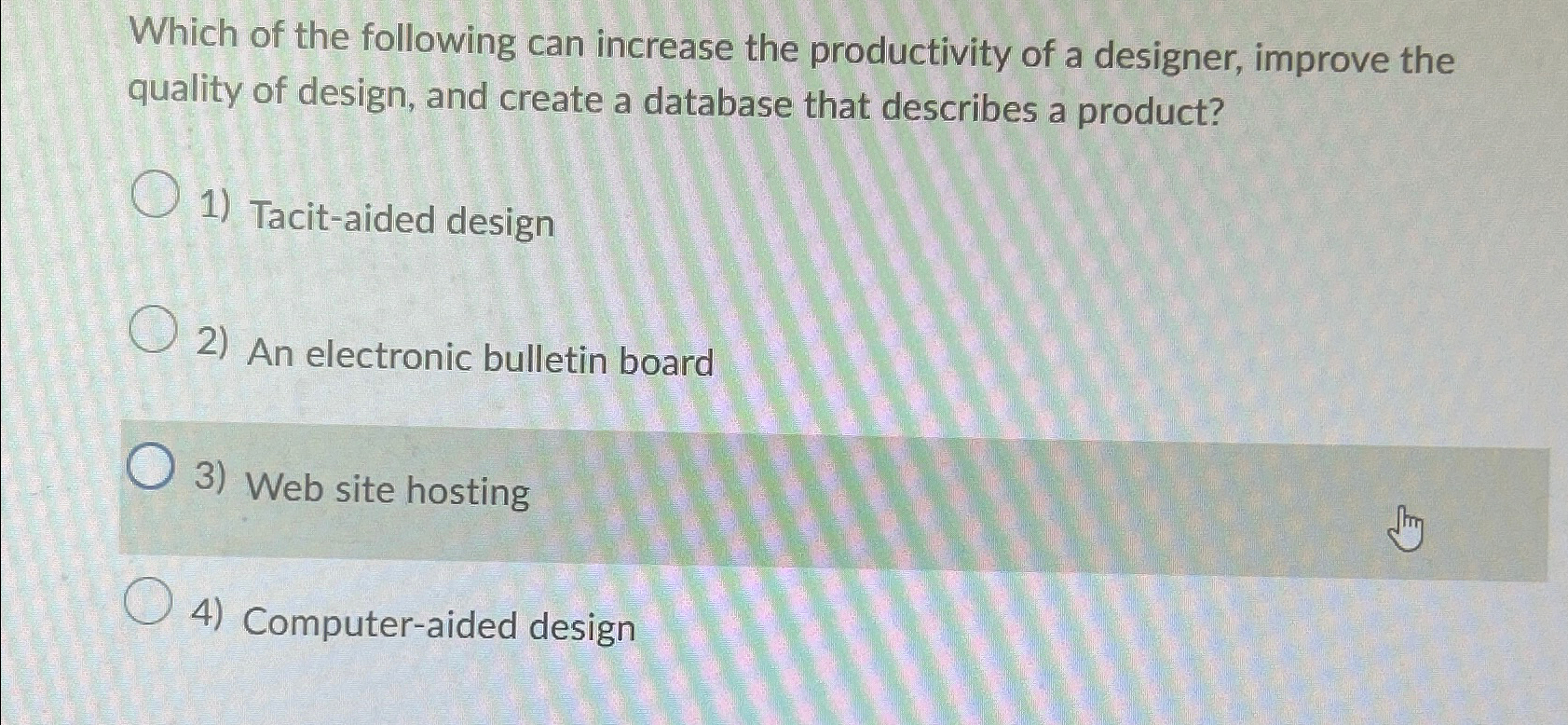 Solved Which of the following can increase the productivity | Chegg.com