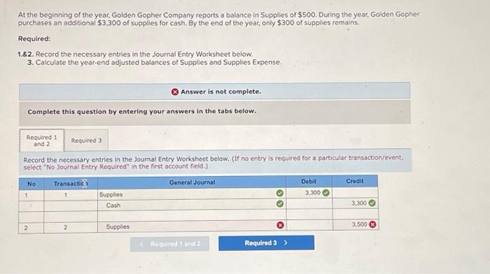 Solved At the beginning of the year, Golden Gopher Company | Chegg.com