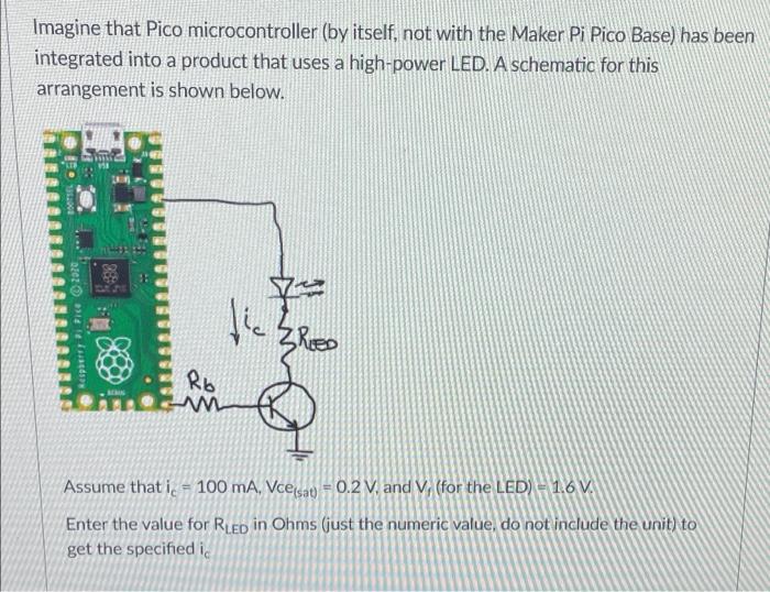 Solved Imagine that Pico microcontroller (by itself, not | Chegg.com