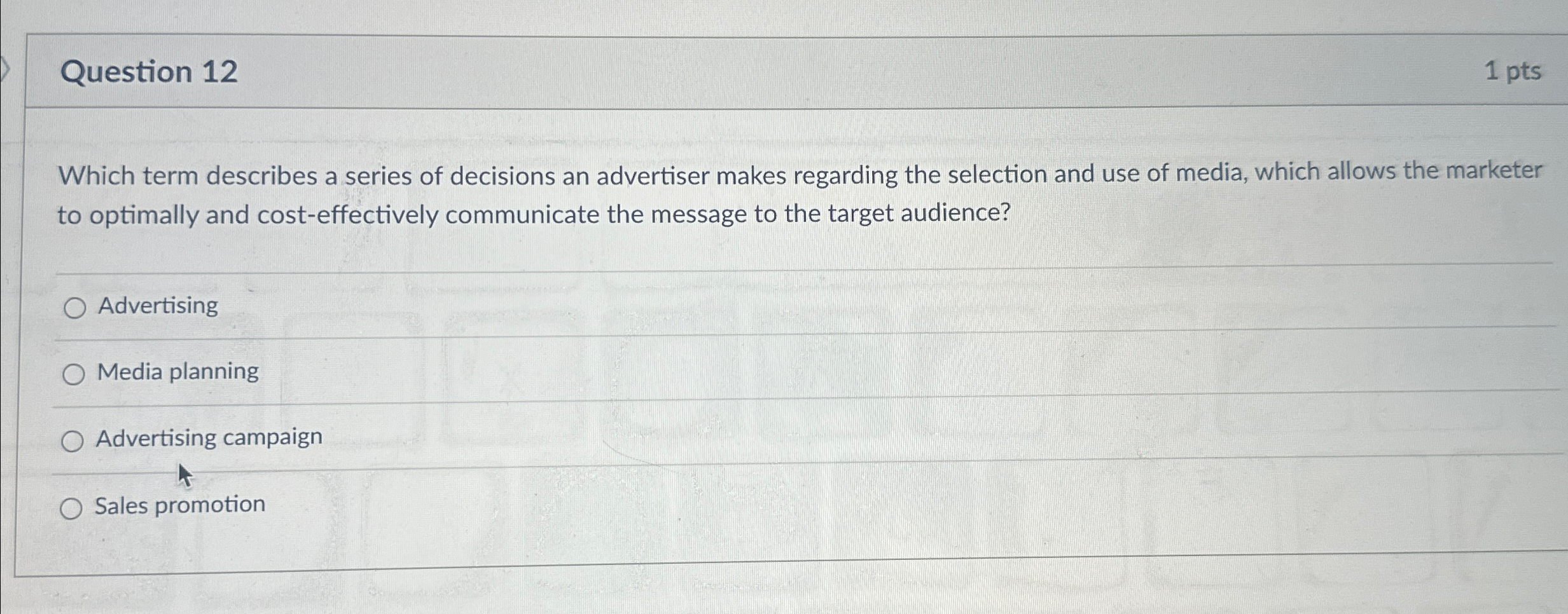 Solved Question 121 ﻿ptsWhich term describes a series of | Chegg.com