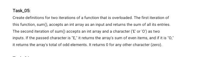 Solved Task_05: Create definitions for two iterations of a | Chegg.com