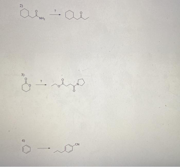 Solved Propose the reagents and steps to complete the | Chegg.com
