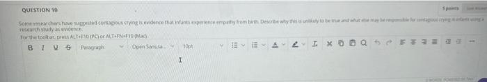 Solved c some researchers have suggested contagious crying | Chegg.com