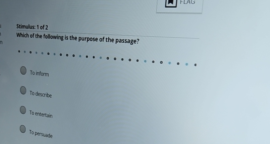 Solved Stimulus: 1 ﻿of 2Which of the following is the | Chegg.com