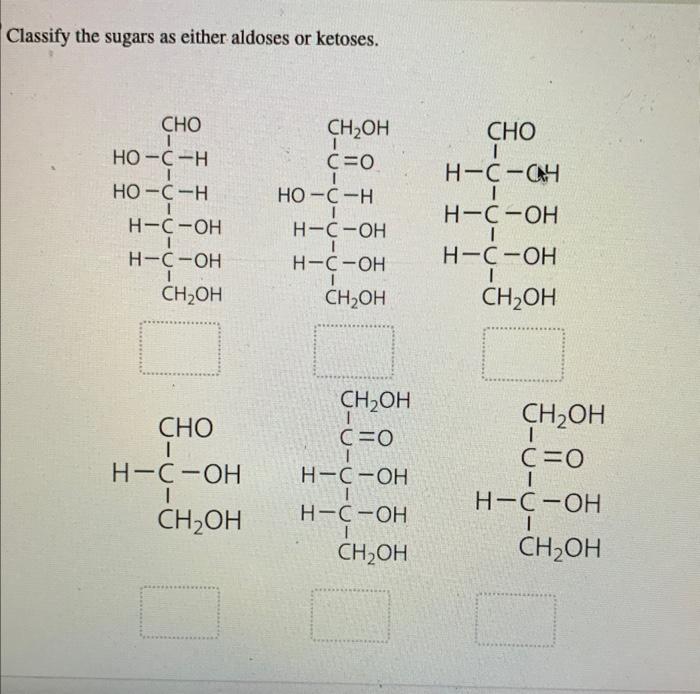 Solved Classify the sugars as either aldoses or ketoses. | Chegg.com Solved Classify the sugars as either aldoses or ketoses. | Chegg.com