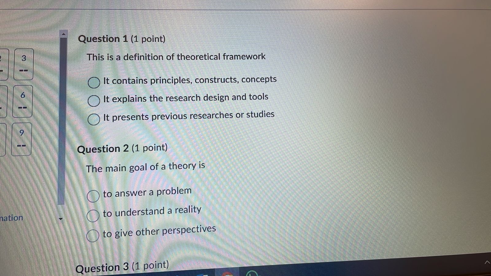 Solved Question 1 (1 ﻿point)This is a definition of | Chegg.com