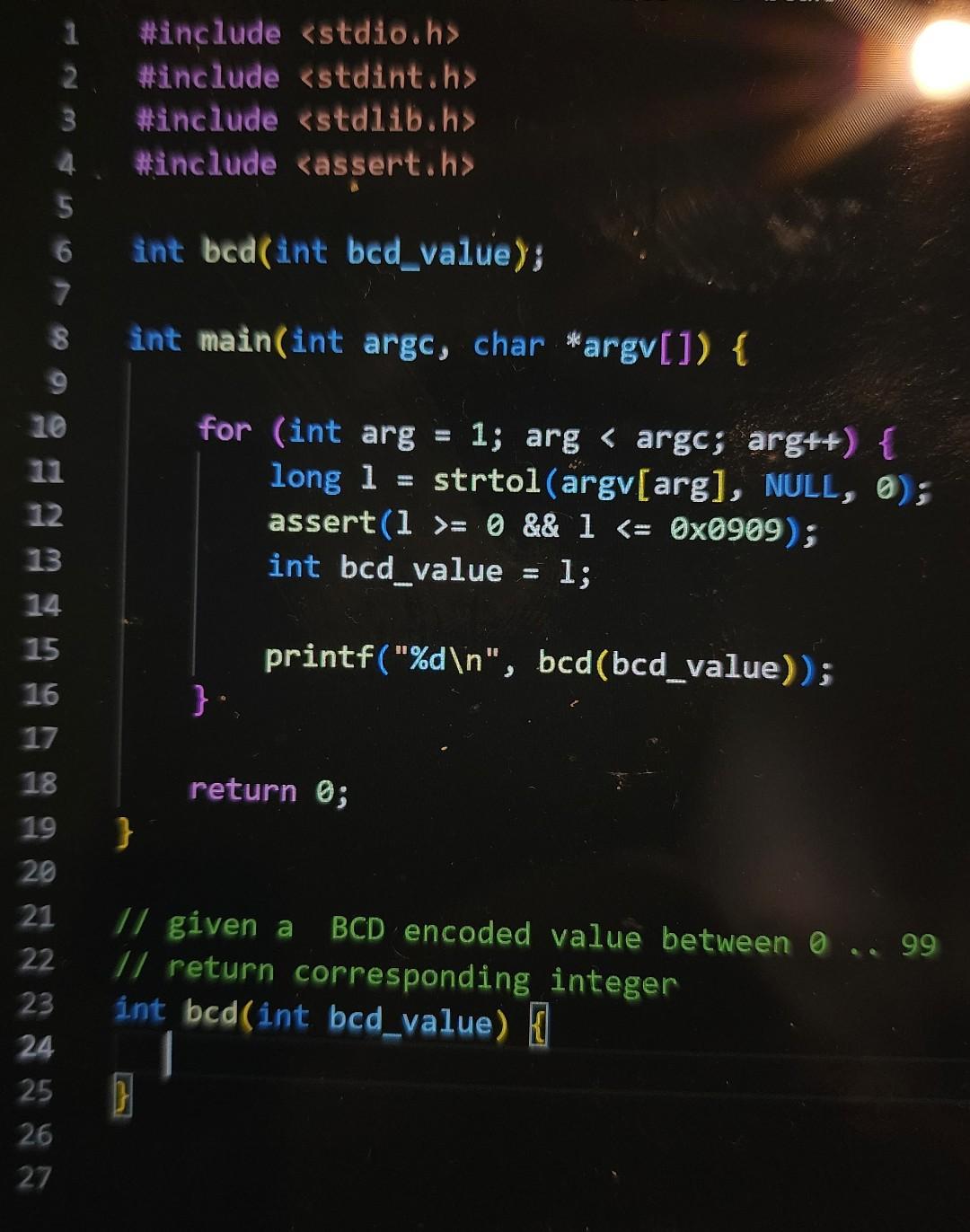 Solved EXERCISE - INDIVIDUAL: Convert a 2 digit BCD Value to | Chegg.com Solved EXERCISE - INDIVIDUAL: Convert a 2 digit BCD Value to | Chegg.com