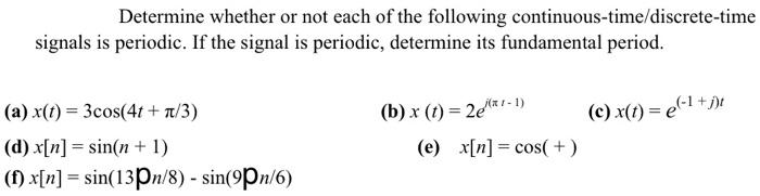 Solved Determine whether or not each of the following | Chegg.com