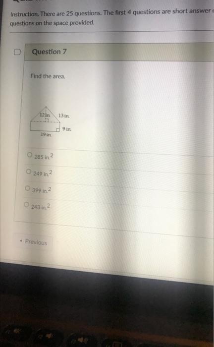 Solved Instruction. There are 25 questions. The first 4 | Chegg.com