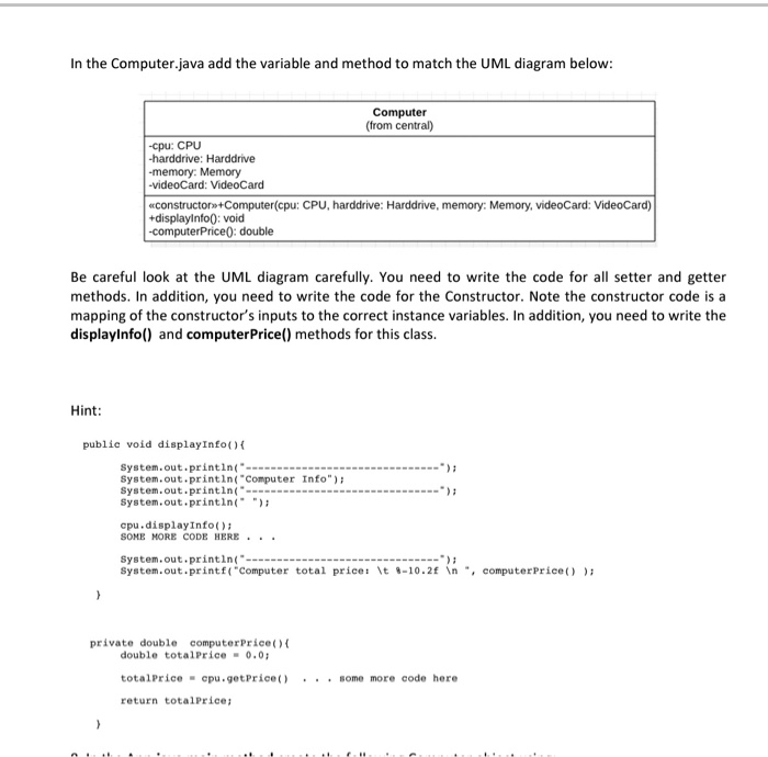 Solved This is done using a software called NetBeans for my | Chegg.com